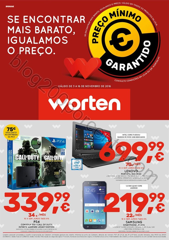 Novo Folheto WORTEN Promoções de 3 a 16 novembro - Blog 200 – Todos os ...