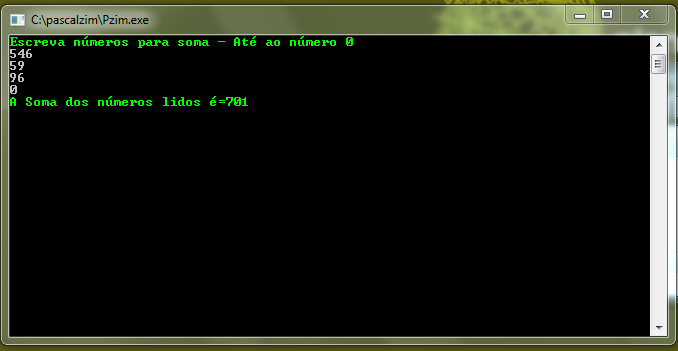 7 - Pascalzim Executável - Repeat, Until (até 0) - .: Aplicações ...