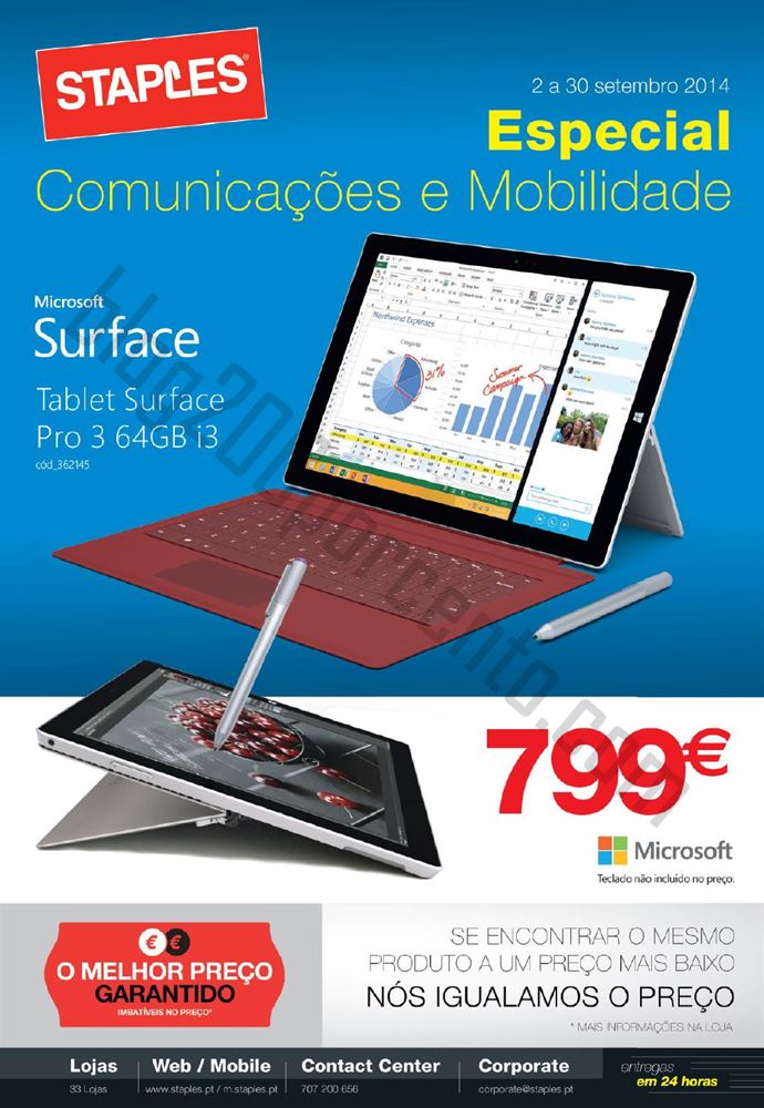 Novo Folheto STAPLES Especial Comunicações e Mobilidade até 30 setembro ...